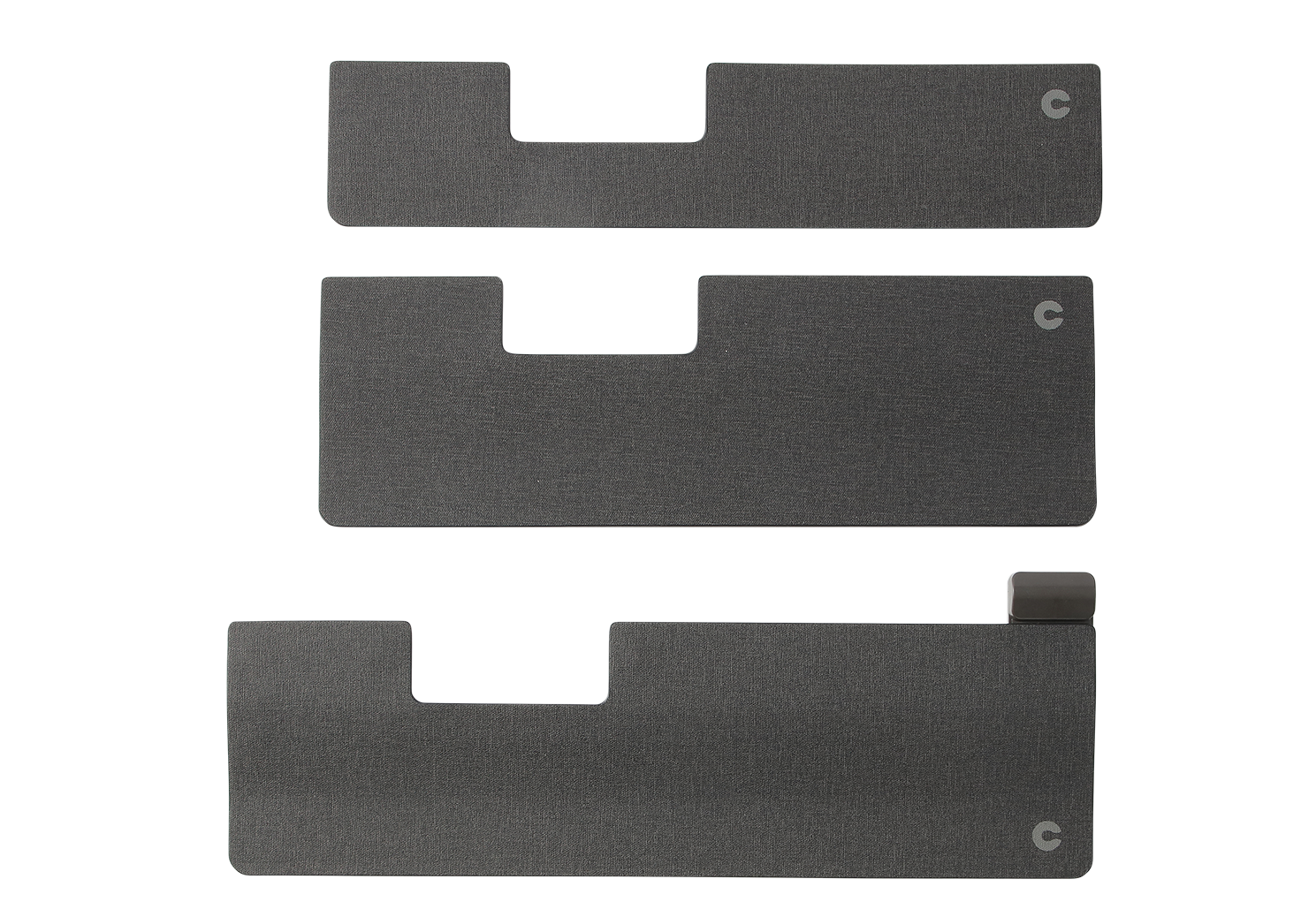 Contour Design | Contour Design The Extended wrist rest, Dark grey fabric